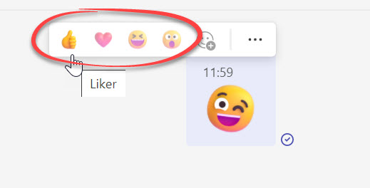 Slik bruker du de nye Emojiene i Teams Slik bruker du de nye Emojiene i Teams